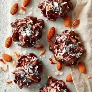 Classic Dark Chocolate Coconut Almond Clusters